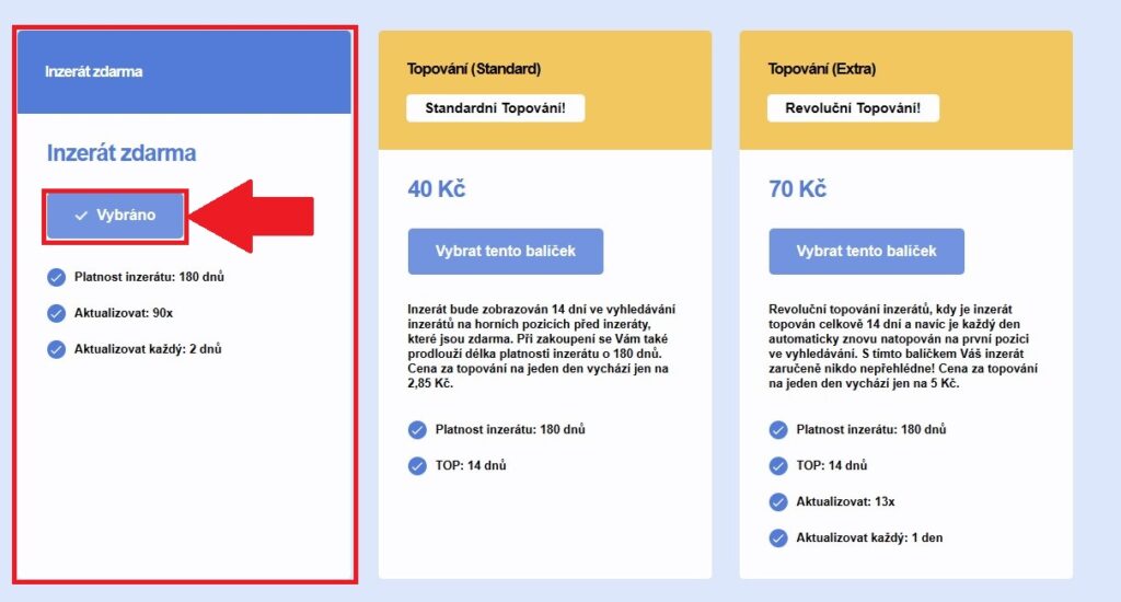 Jak správně vložit inzerát zdarma – Český Bazar